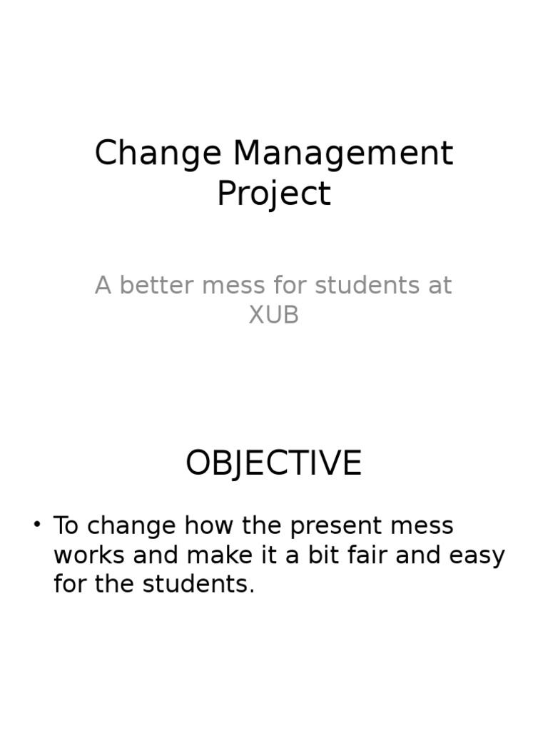 Change Management Project | PDF