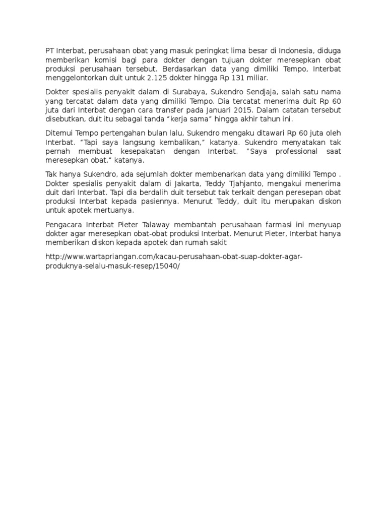 PT Interbat | PDF | Kesehatan Holistik | Gaya Hidup