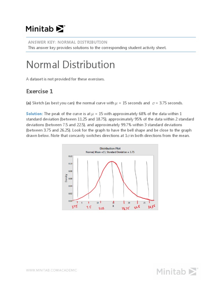 NormalDistribution ActivityAnswerKey | PDF | Normal Distribution ...