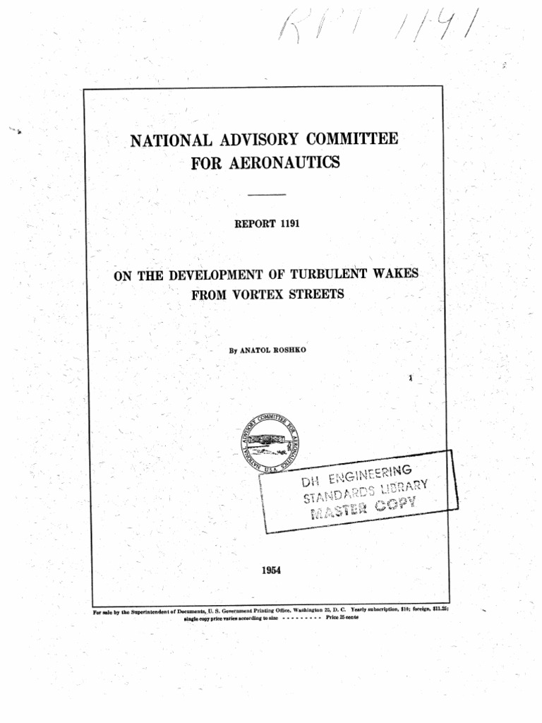 Roshko | PDF | Turbulence | Spectral Density