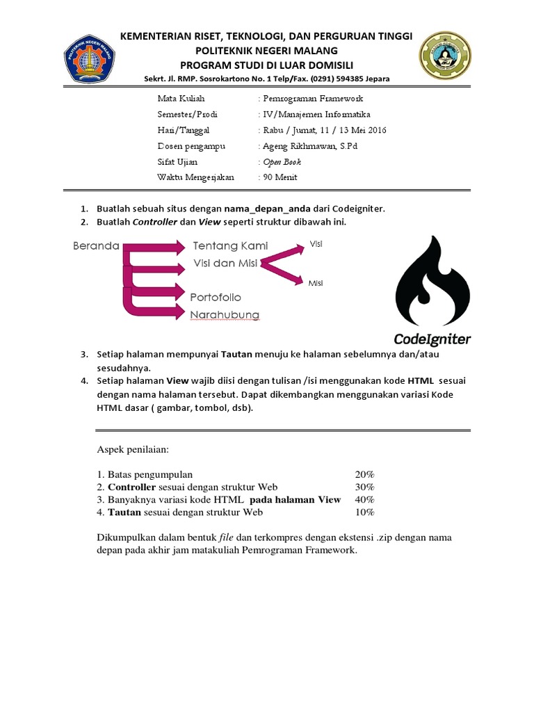 UTS Pemrograman Framework | PDF | Komputer