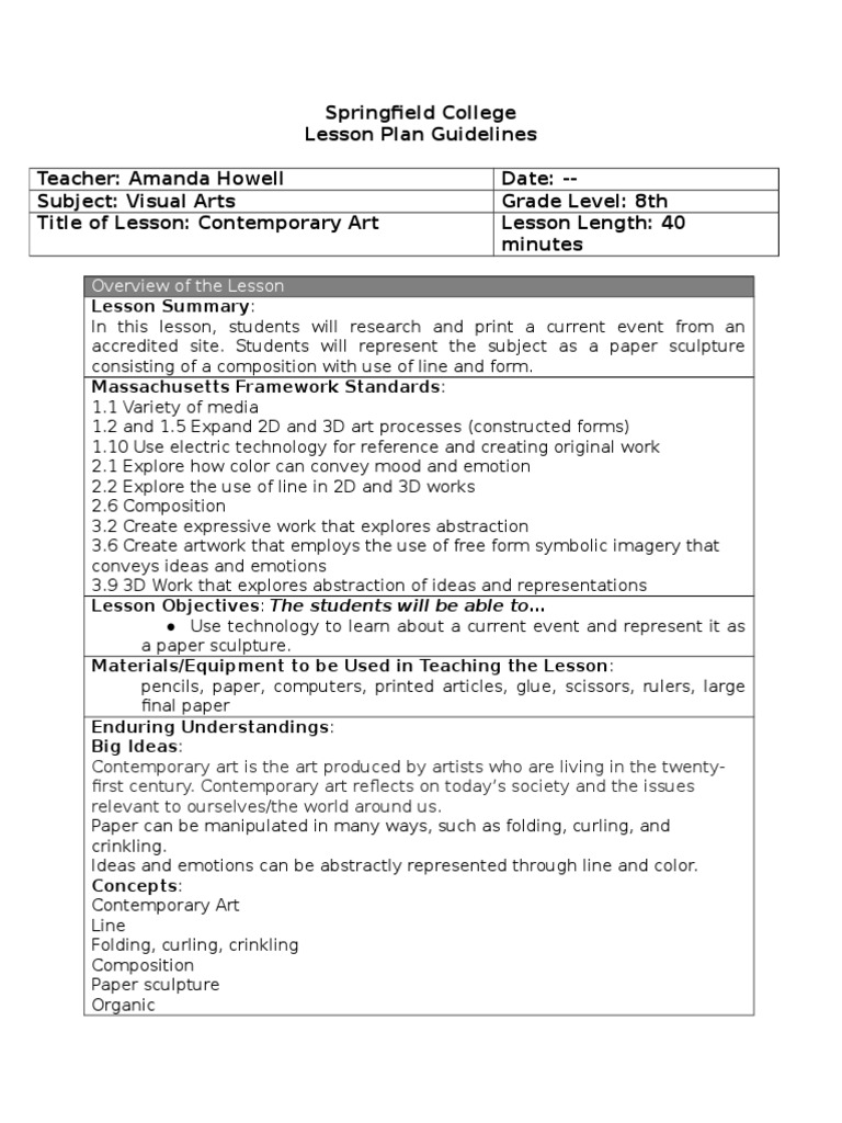 Lessonplan | Download Free PDF | Lesson Plan | Critical Thinking