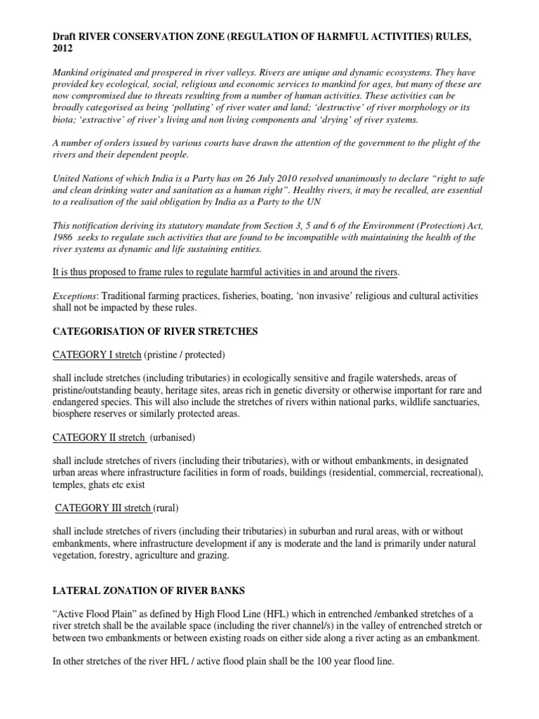 River Rules 2012 | PDF | River | Flood