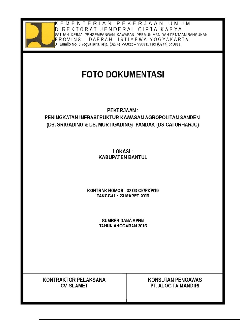 Cover Foto Dokumentasi | PDF