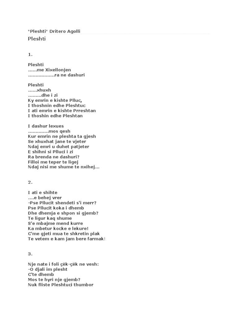 Pleshti | PDF