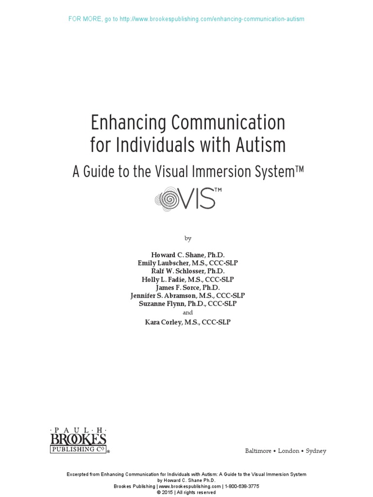 Overview of Visual Immersion System | PDF | Autism Spectrum | Semantics