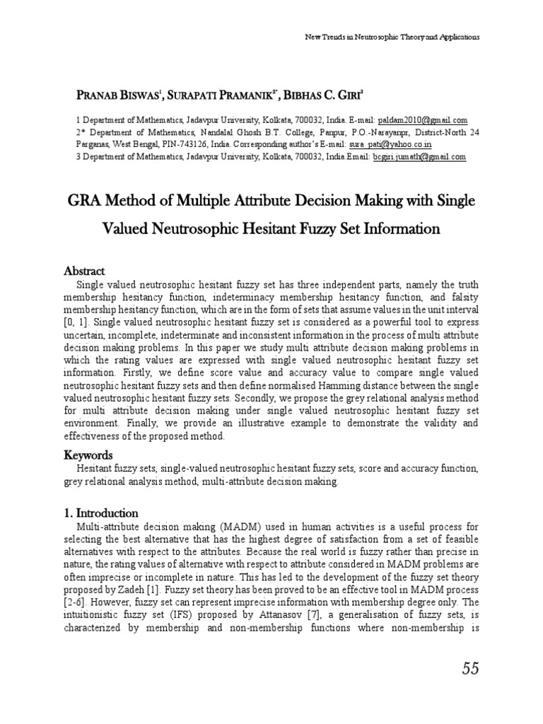 Gra Method Of Multiple Attribute Decision Making With Single Valued Neutrosophic Hesitant Fuzzy