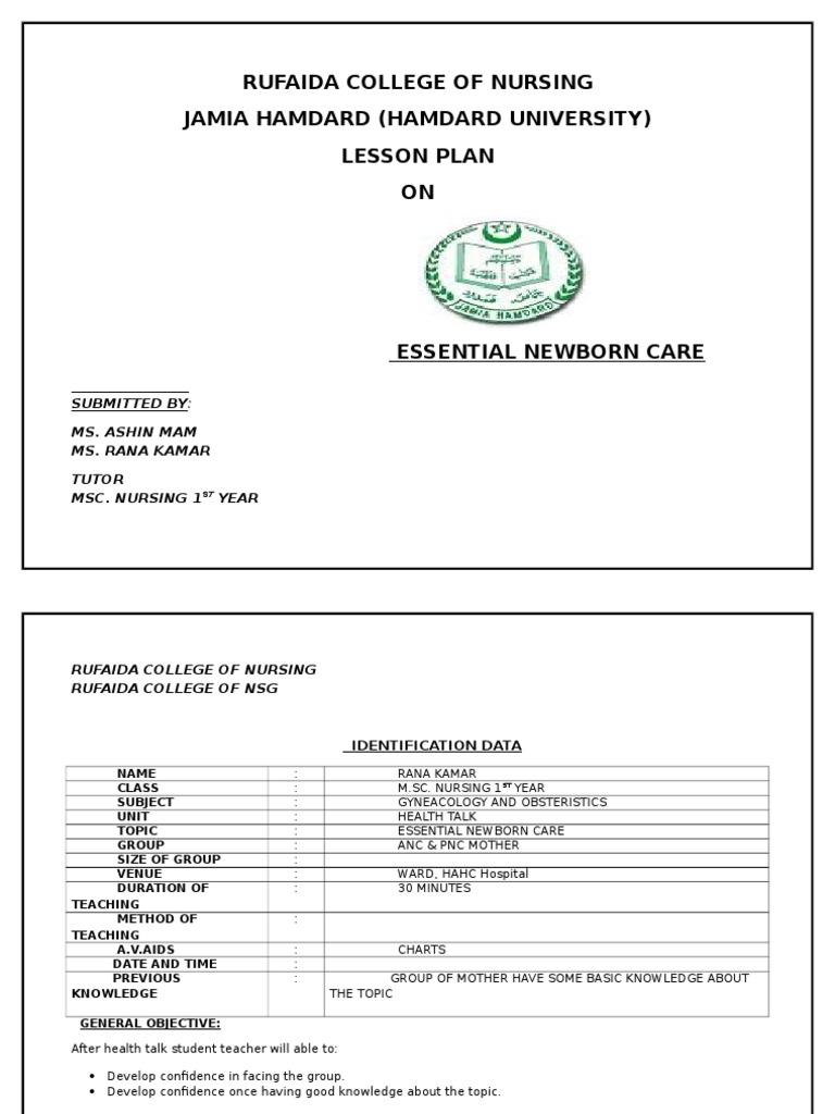 Enbc Rani | PDF | Infants | Breastfeeding