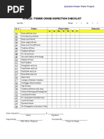 Chain Block Inspection Checklist Form | PDF