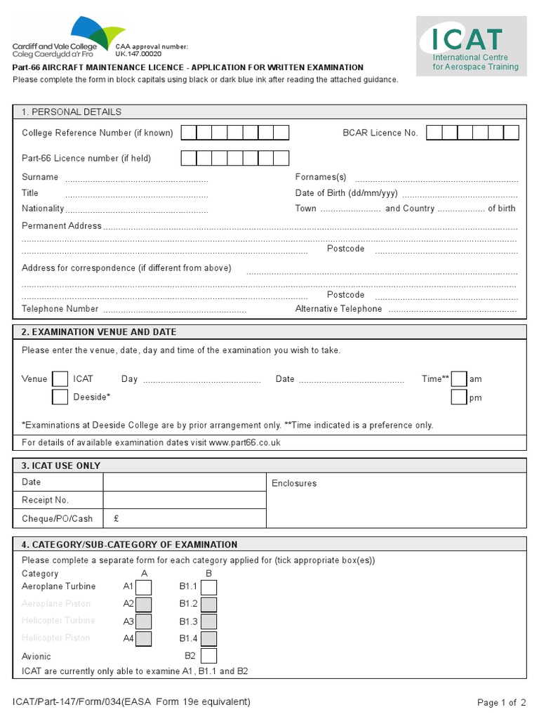 CAA Approval Number: UK.147.00020 | PDF | Aerospace | Science