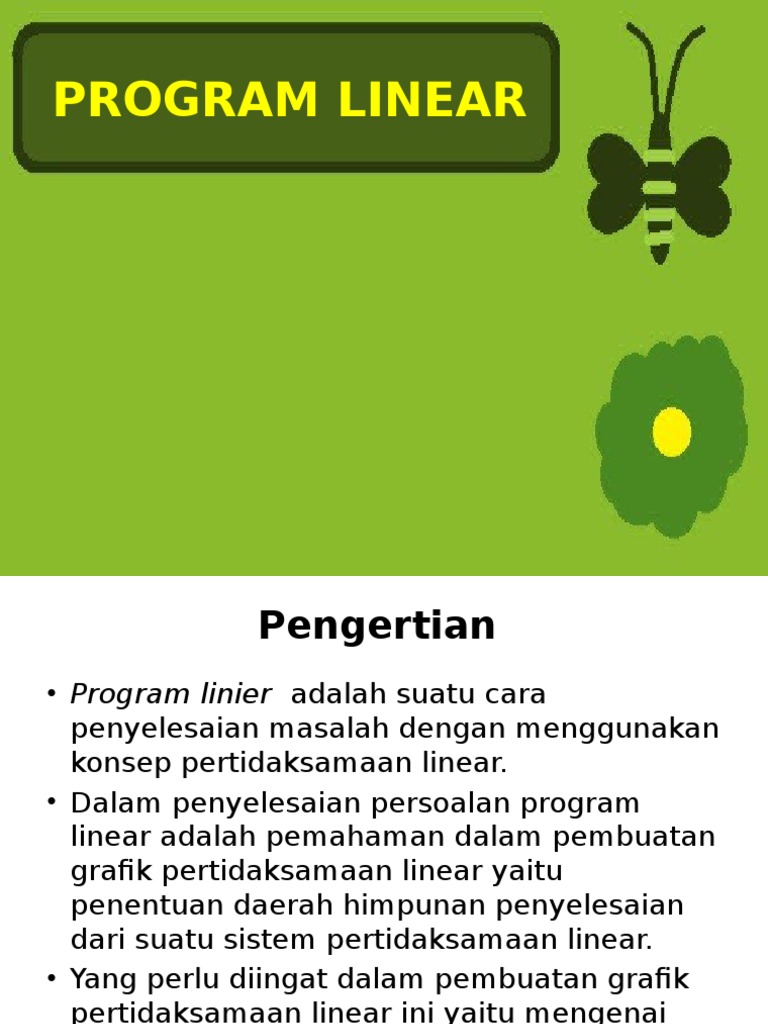 Materi Program Linear | PDF