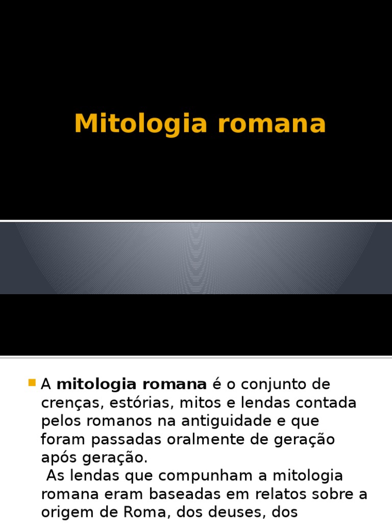 A Mitologia Romana: Deuses, Lendas e Origem de Roma | PDF | Mitologia ...