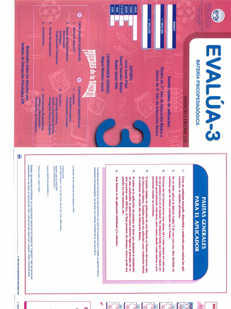 cuadernillo evalua 3