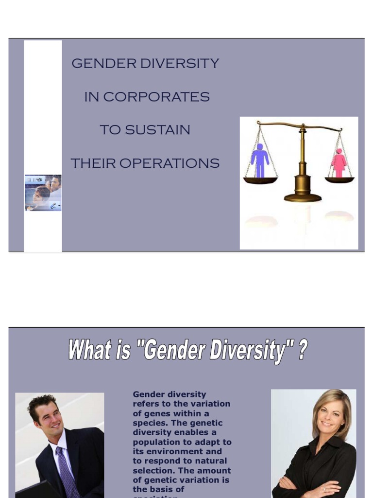 Understanding Gender Diversity | PDF | Motivation | Motivational