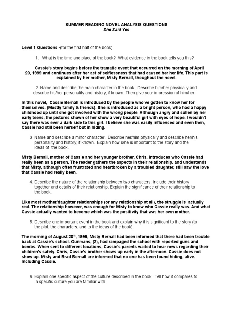 She Said Yes | PDF | Animorphs | Narration