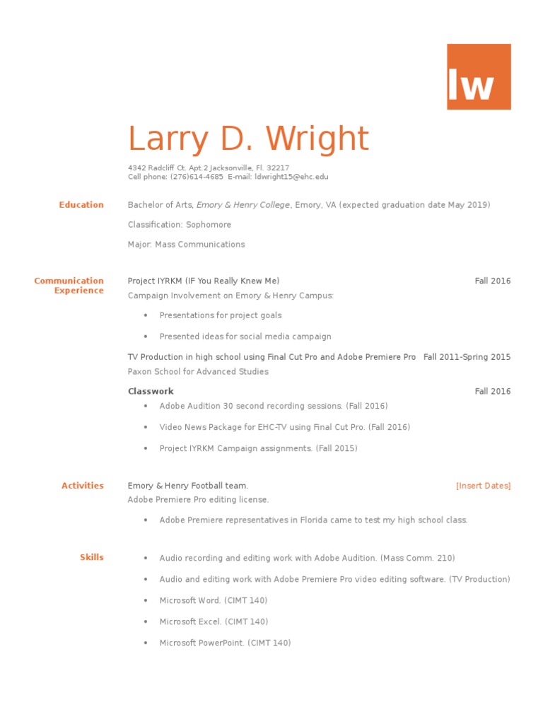 Larry D Wright | PDF | Career & Growth | Art