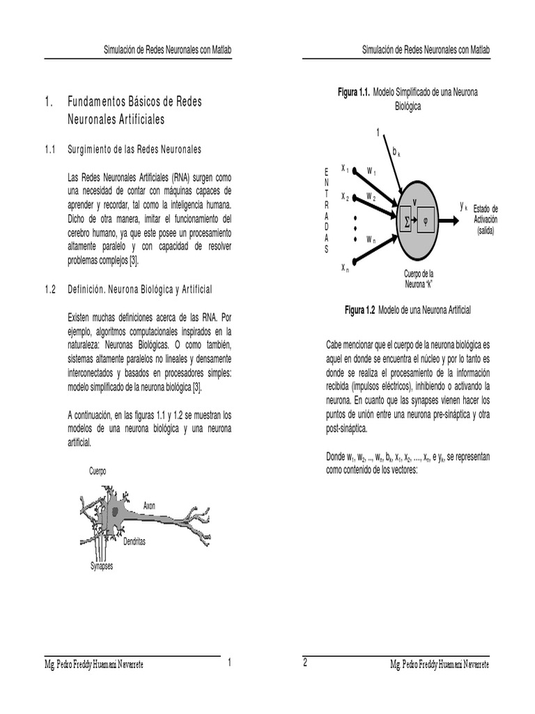 Redes Neuronales Matlab | PDF | Red neuronal artificial | Neurona
