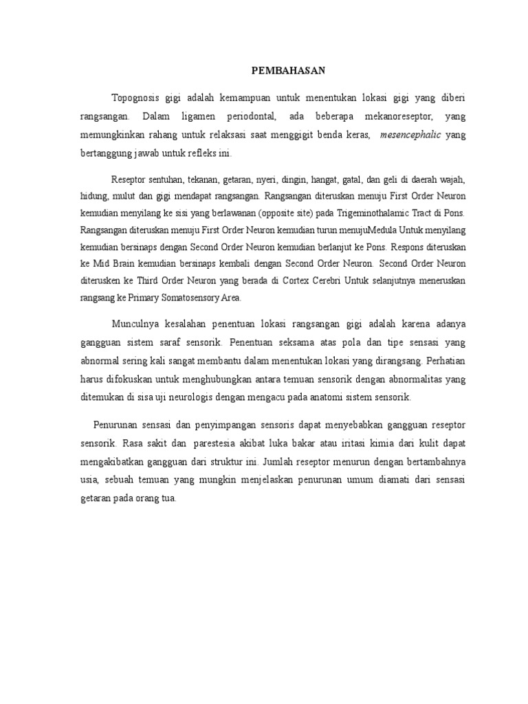 Topognosis Gigi | PDF | Pengembangan Diri