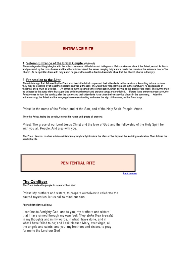Catholic Wedding Missalette | Eucharist | Worship