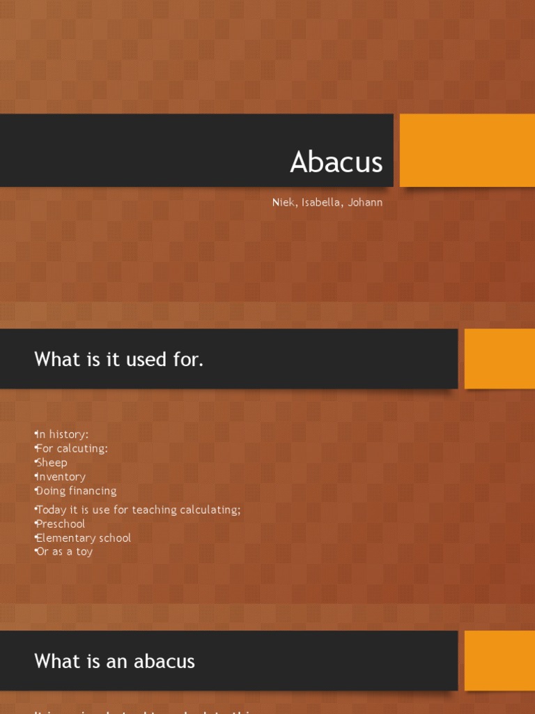 Abacus Powerpoint | PDF