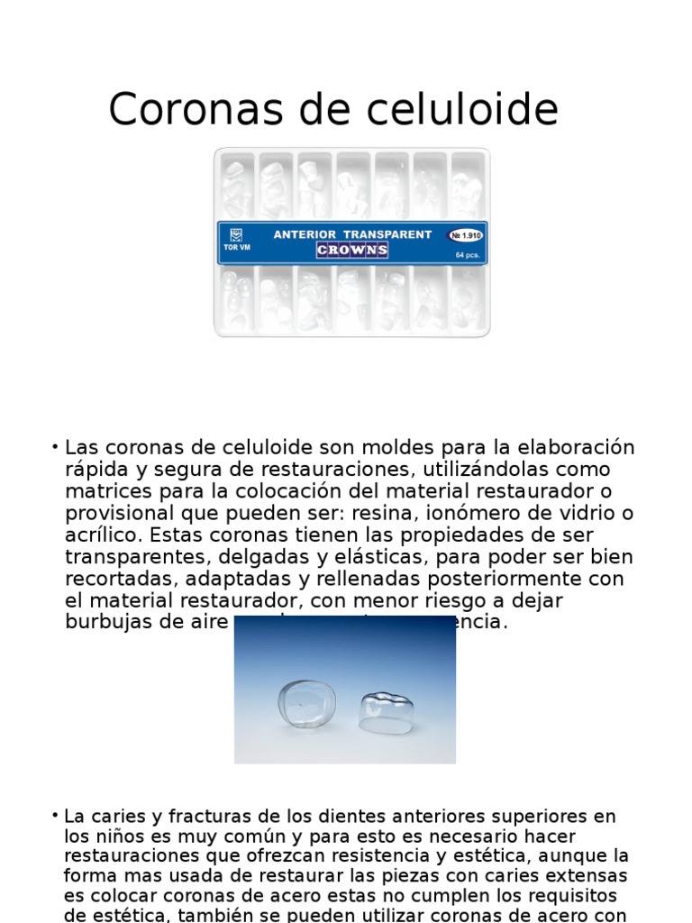 Coronas de Celuloide | PDF | Diente humano | Acero