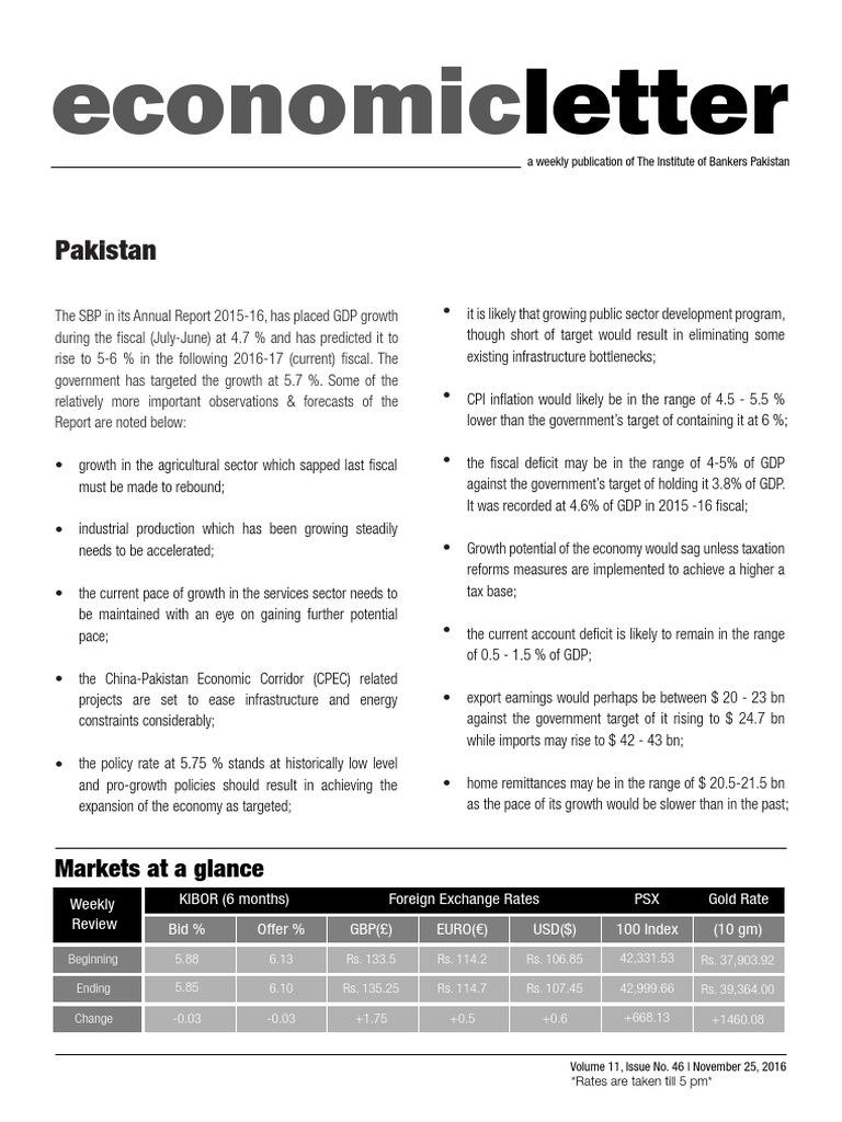 Economic Letter | PDF | Euro | Government Budget Balance