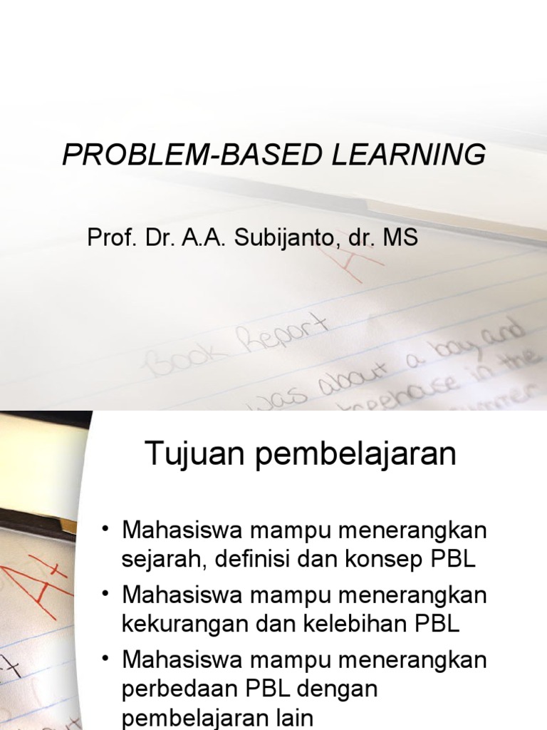 2 Konsep Problem Based Learning | PDF