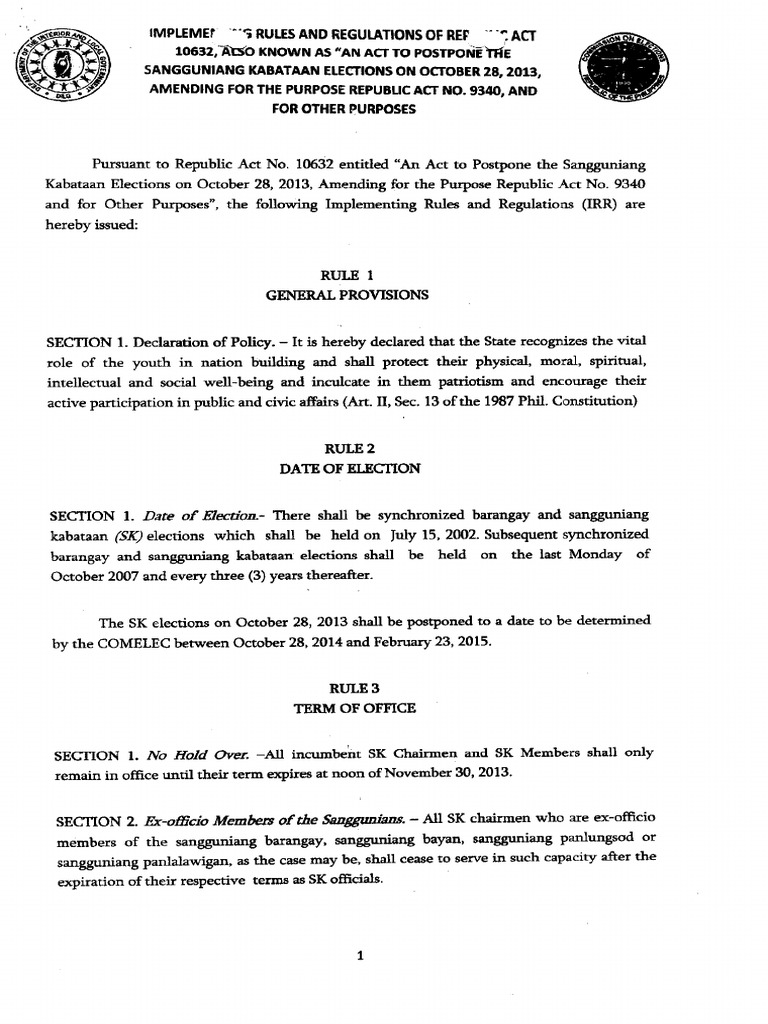 SK Fund Utilization IRR-RA-10632