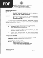 DILG LP Advisory - Revised Implementation Schedule of LTIA CY 2025 | PDF