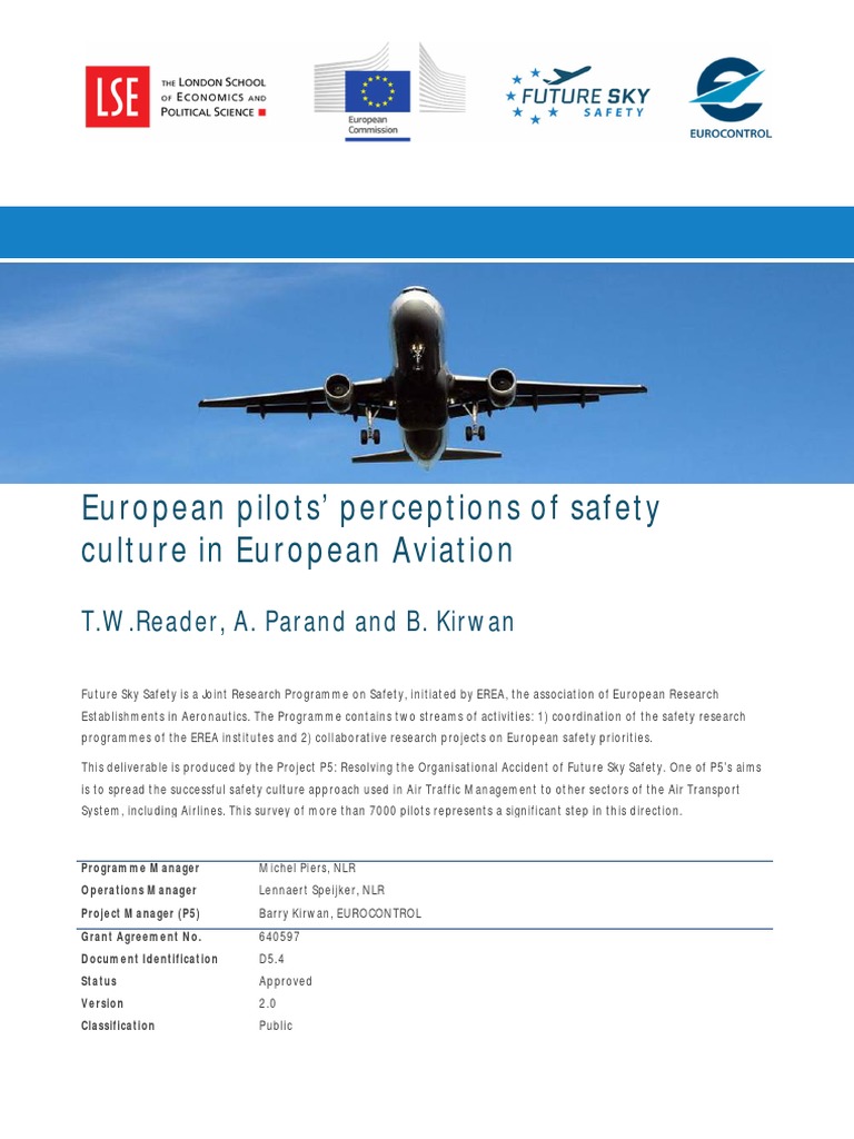 European Pilots' Safety Culture Insights | PDF