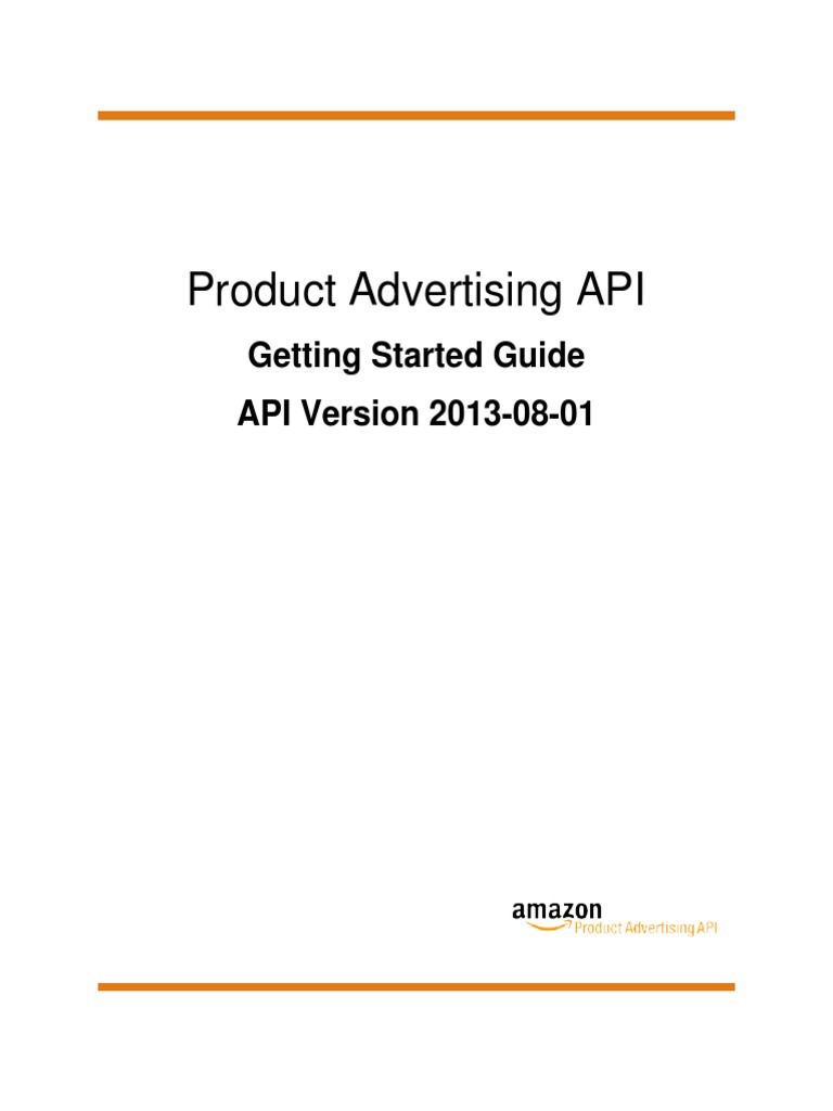 Getting Started Guide Amazon Product Advertising Api Pdf Php Application Programming