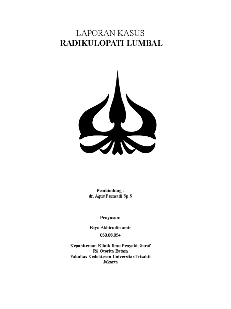 Radikulopati Lumbal | PDF