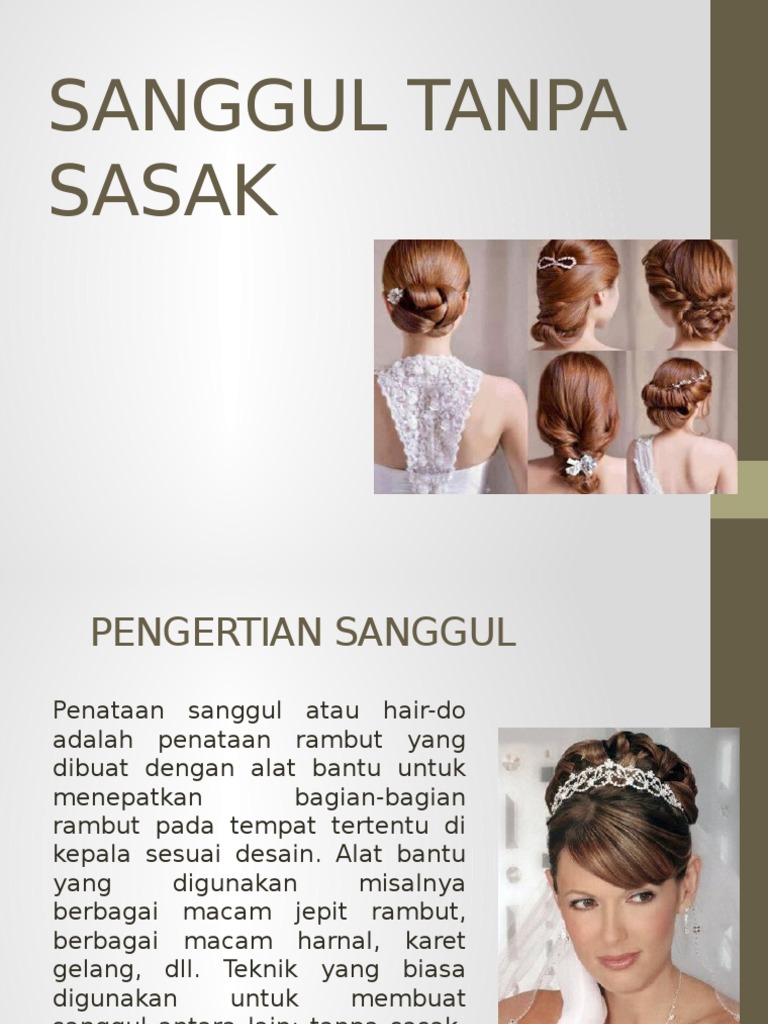 Sanggul Tanpa Sasak | PDF