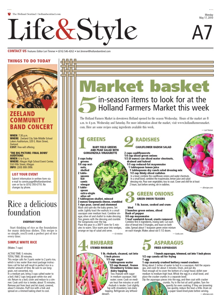 Market Basket 1 | PDF | Scallion | Salad