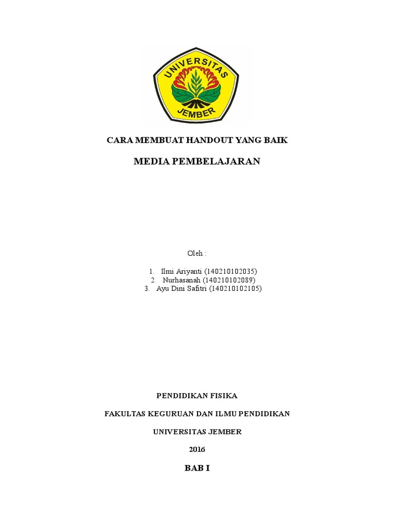 Cara Membuat Handout Yang Baik | PDF