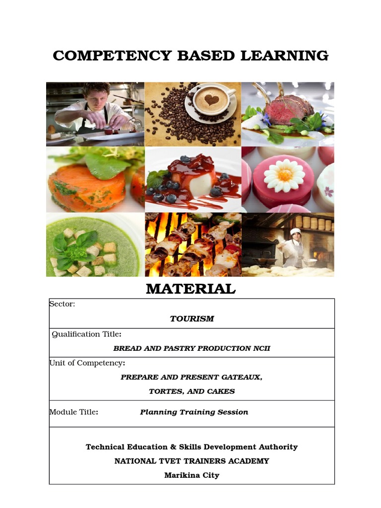 Competency Based Learning Material | PDF | Cakes | Baking