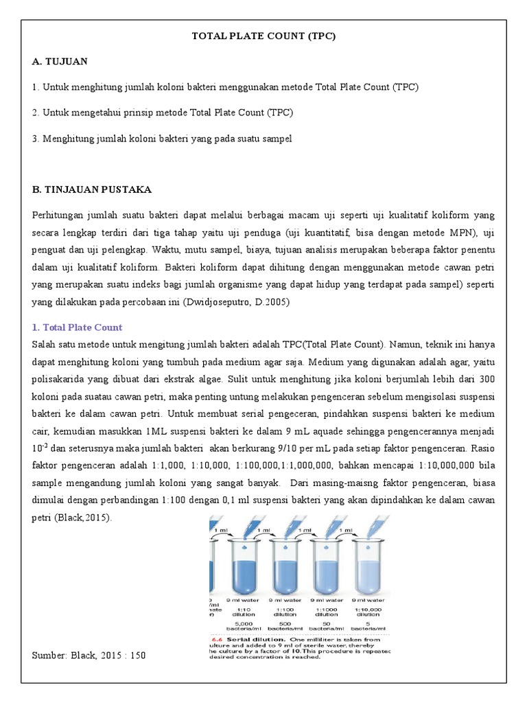 Total Plate Count | PDF