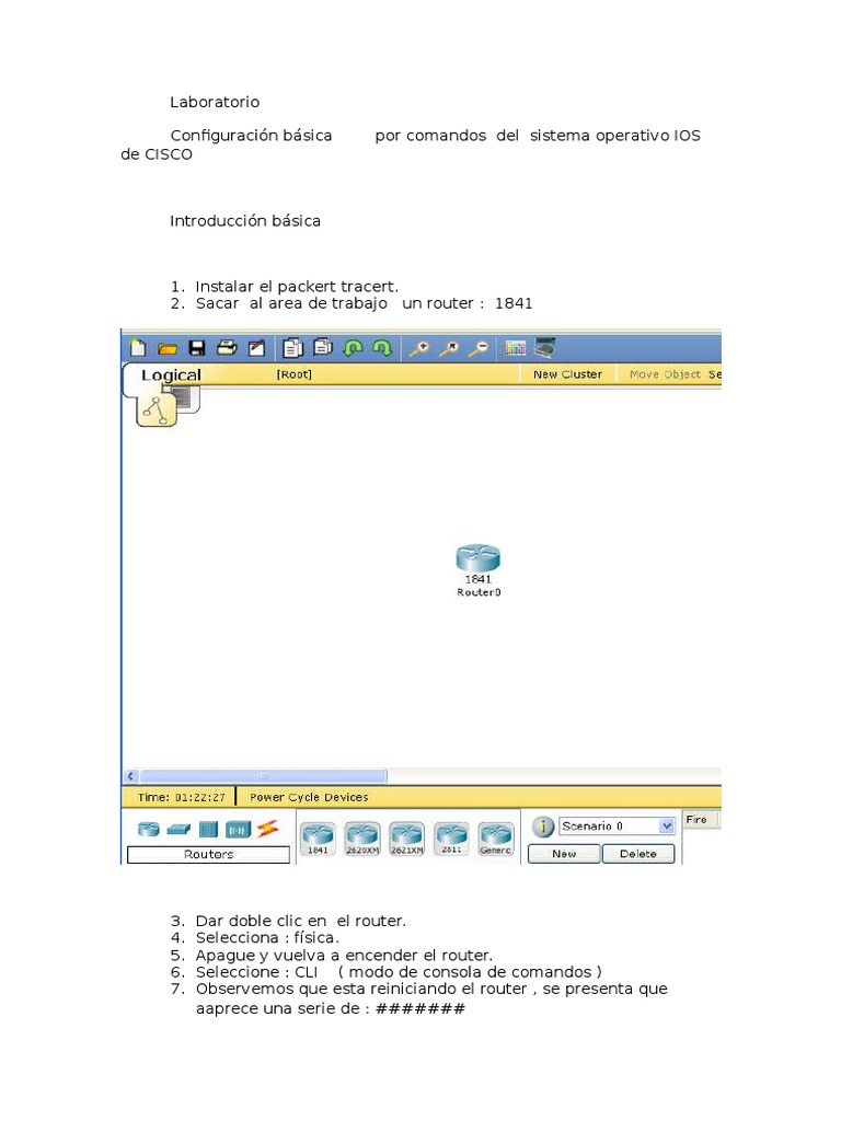Configuracion Basica Router Cisco | PDF | Protocolos de red | Arquitectura de Computadores