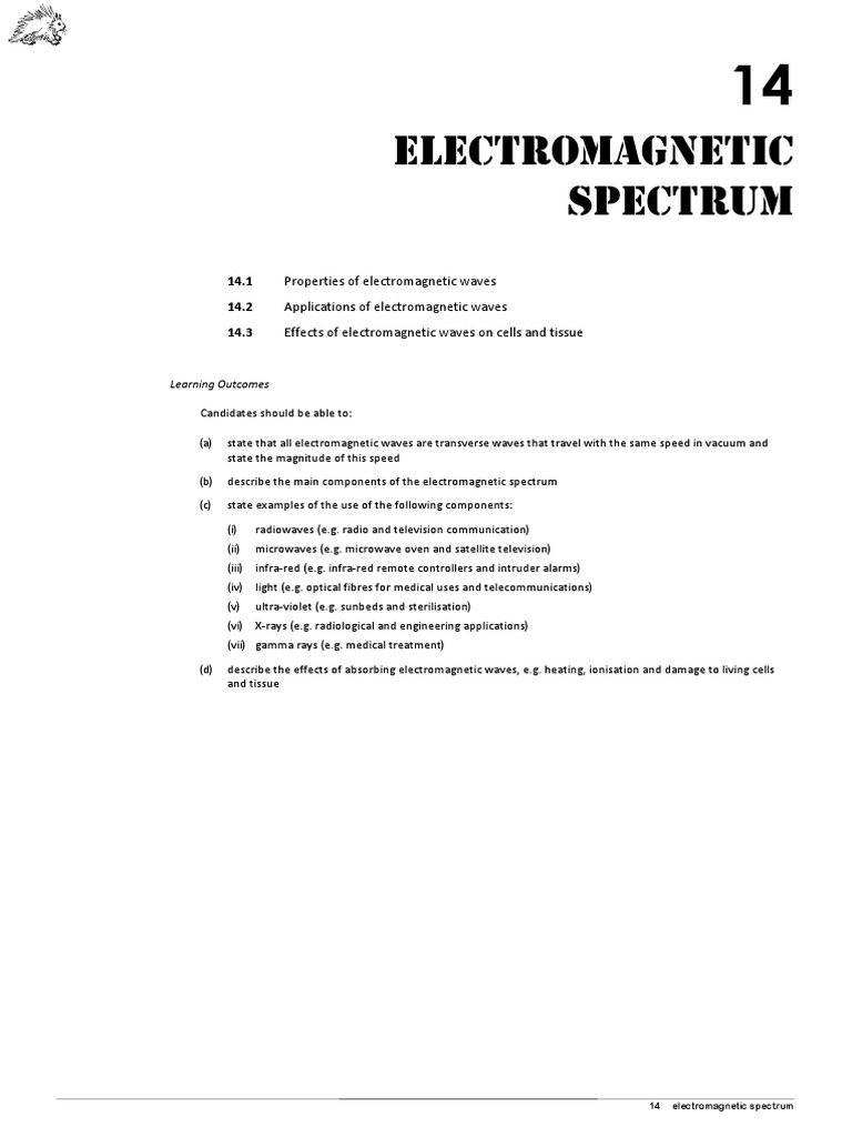 Electromagnetic Spectrum Overview | PDF | Electromagnetic Radiation | Light