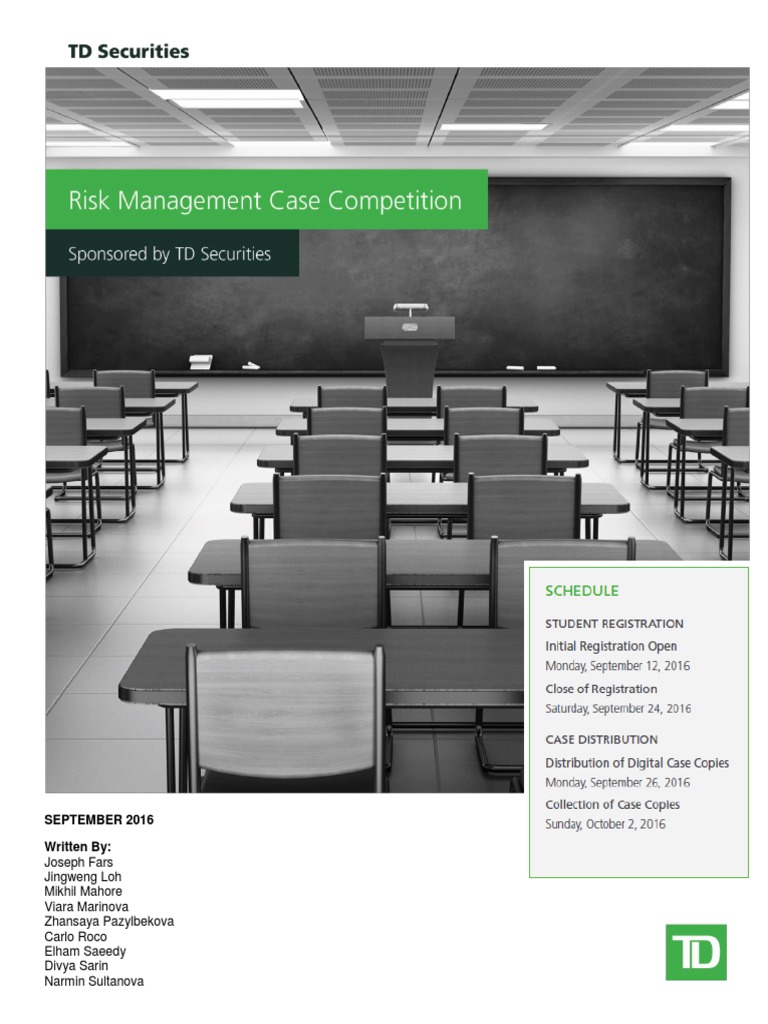 The CMRM Risk Management Case Study | PDF | Commodity Markets | Value ...