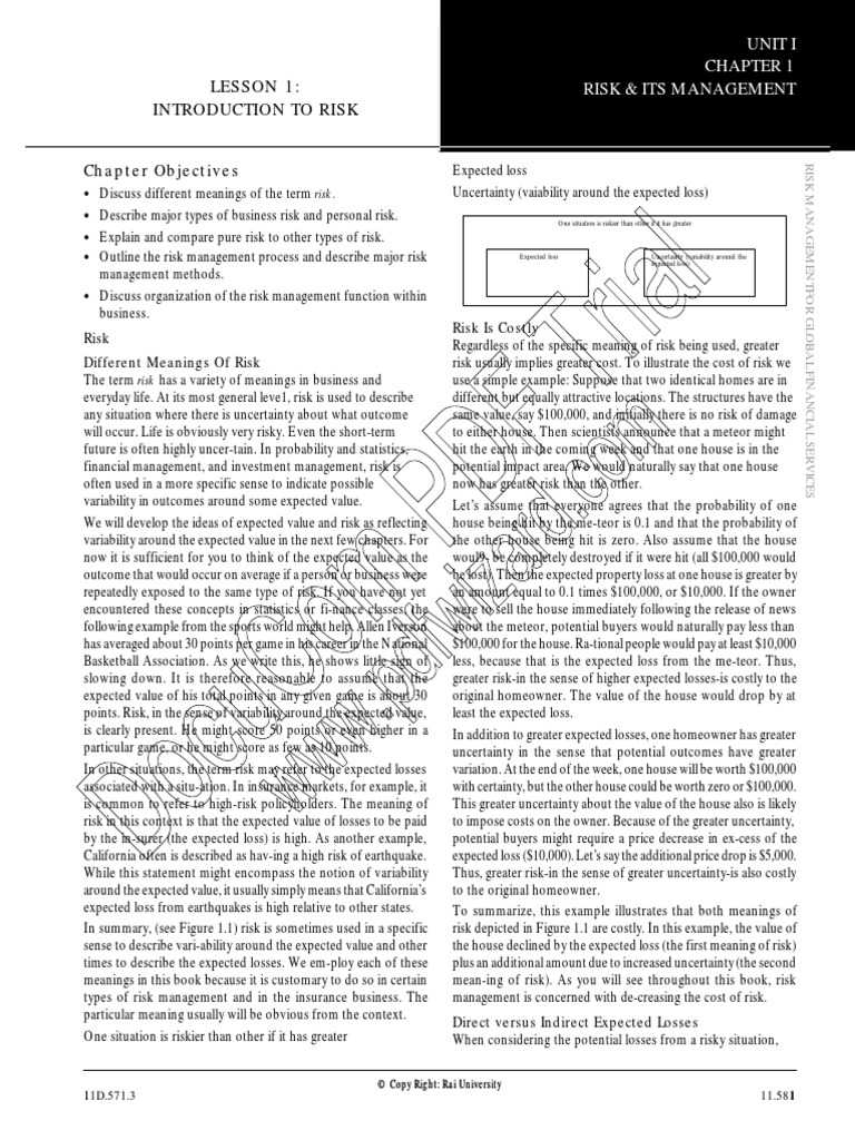 Risk Management PDF | PDF | Risk | Risk Management