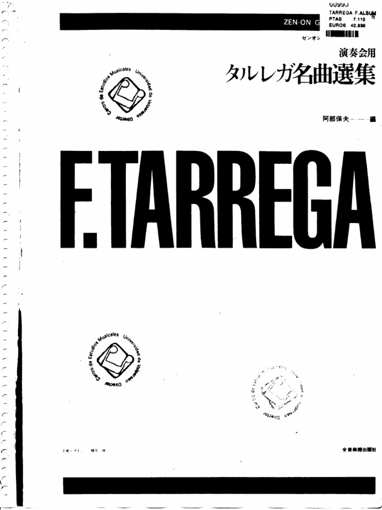Francisco Tarrega . - Libro Completo de Sus Obras PDF | PDF