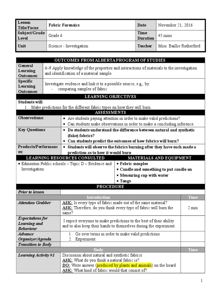 Science - Investigation - Fabric Forensics | PDF | Textiles | Prediction