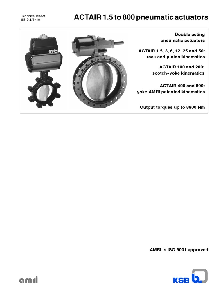 Actair | Actuator | Valve
