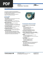 YTA610 Temperature Transmitter Specs | PDF | Thermocouple | Electricity