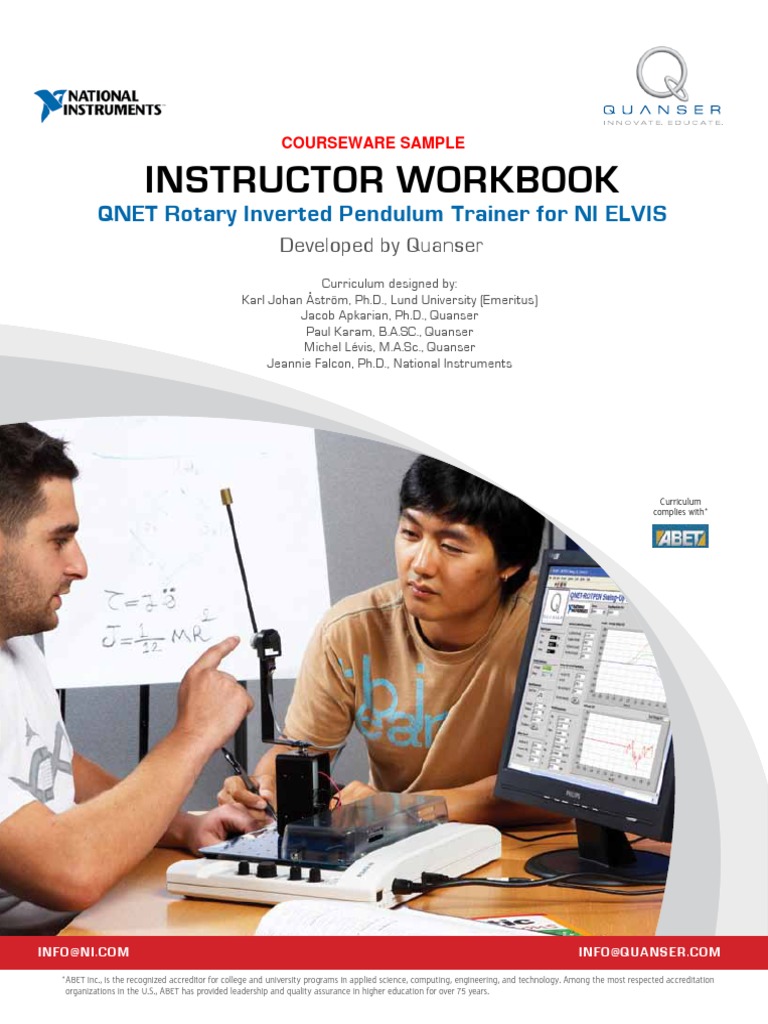 QNET ROTPEN Curriculum Sample | PDF | Engineering | Control Theory