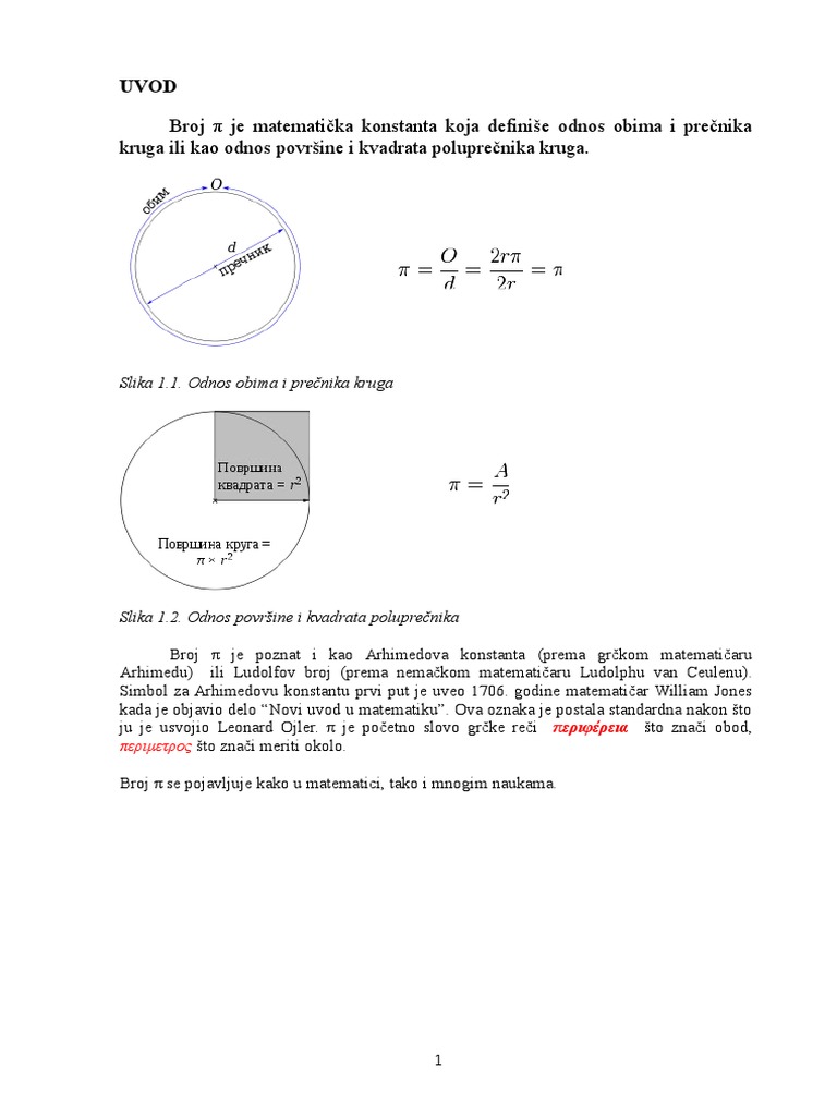 Maturski Rad Broj Pi | PDF