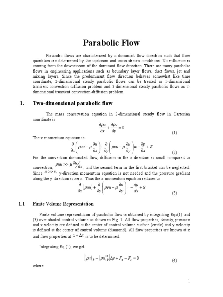Parabolic Flow | PDF | Boundary Layer | Fluid Dynamics