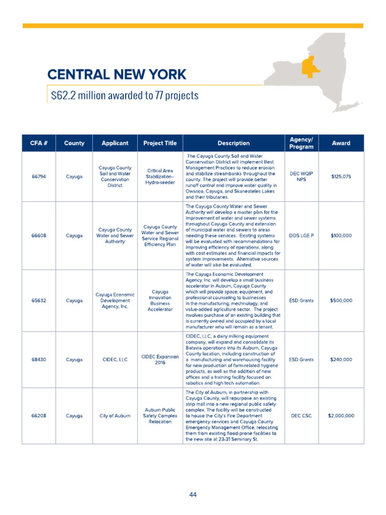 2016 REDC Central New York Awards | PDF
