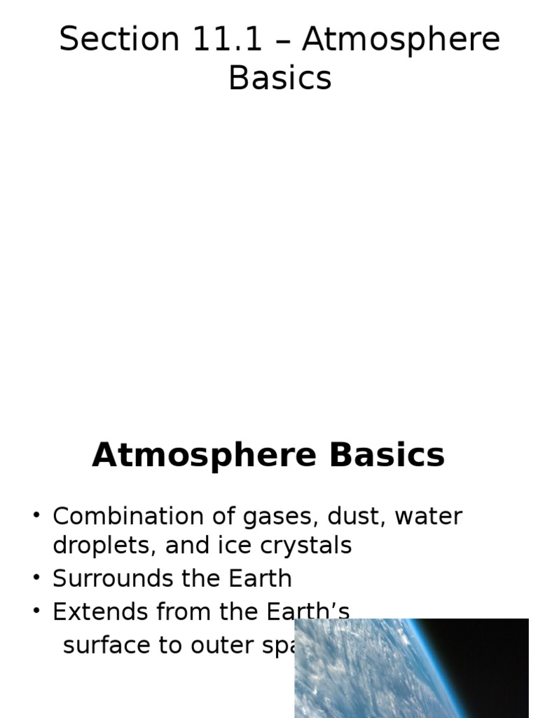 The Atmosphere Basics | PDF | Atmosphere Of Earth | Atmospheric Sciences